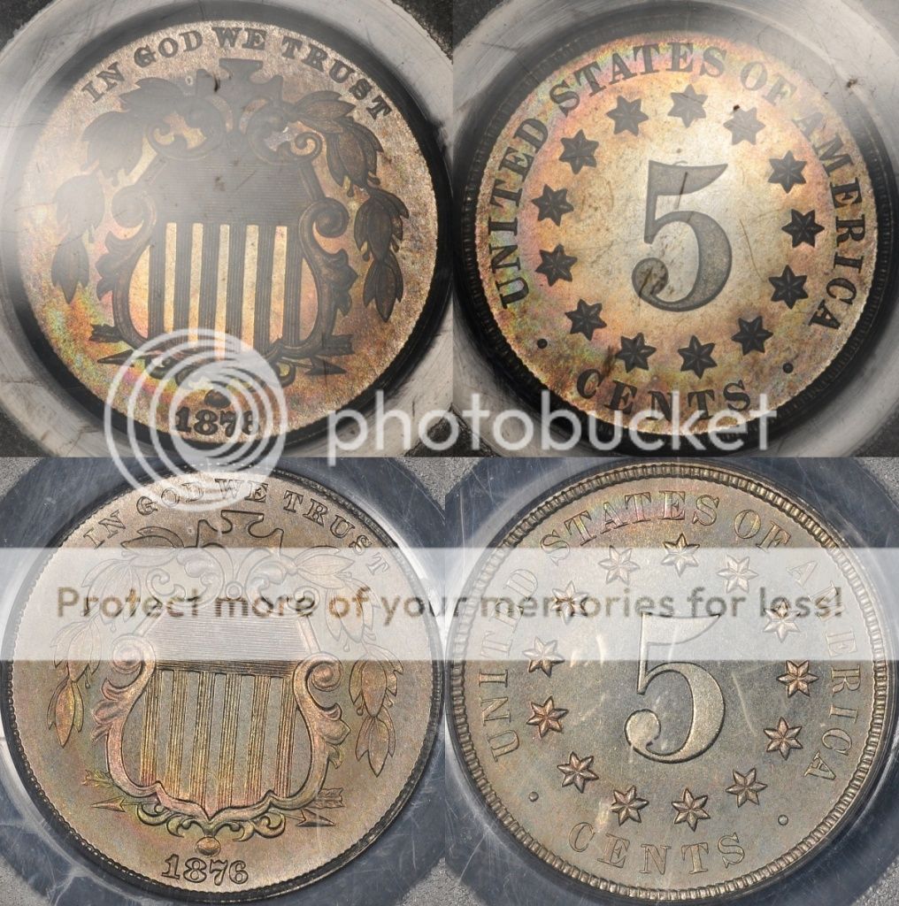 College SALE! Toned 19th Century Proofs, both ex. Mark Feld. PICS ...