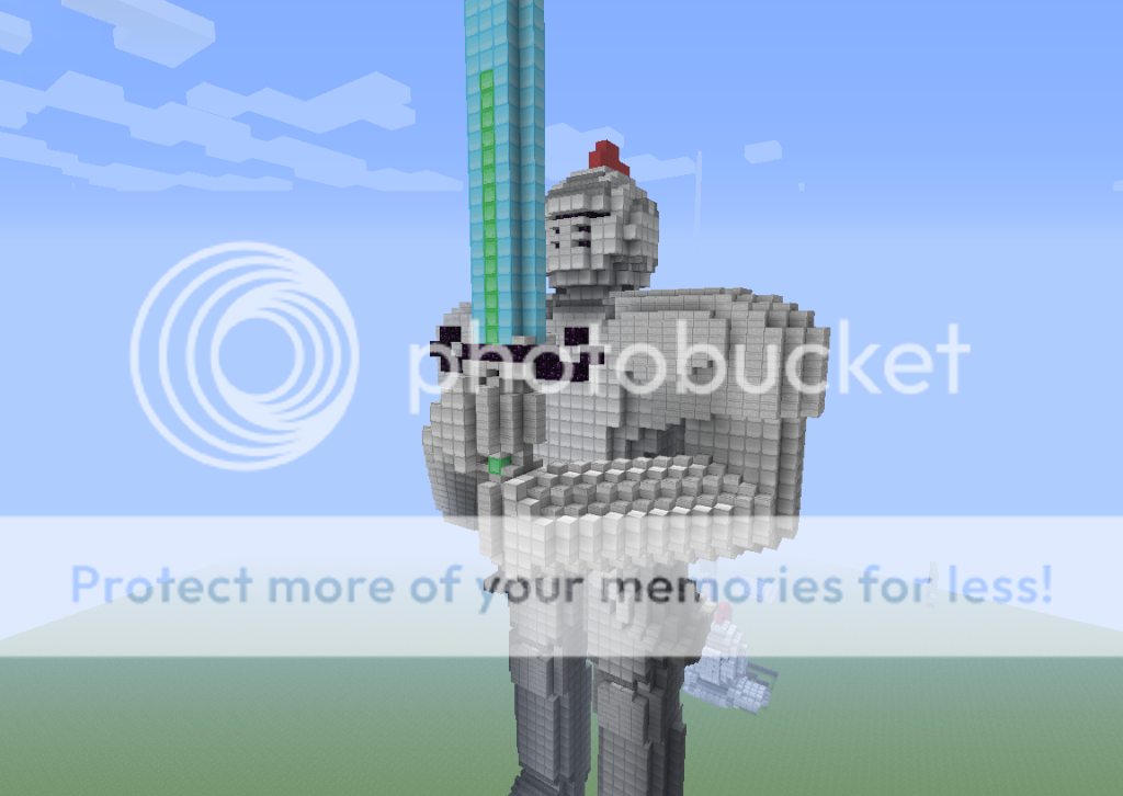 The knight statue is complete! well...maybe not quite (many screenshots ...